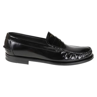 Prada Loafer aus geb&uuml;rstetem Leder - - Shoes - Herren - Schwarzk - 39 1/2 EU