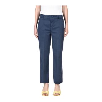 Dondup Femme, Pantalons, Bleu, Taille: W28 Pantalon Chino Court