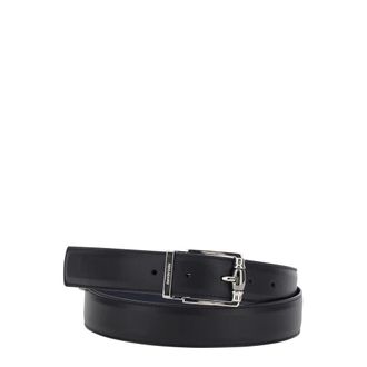 Ferragamo Homme, Accessoires, Noir, Taille: 100 CM Ceinture R&eacute;versible et Ajustable