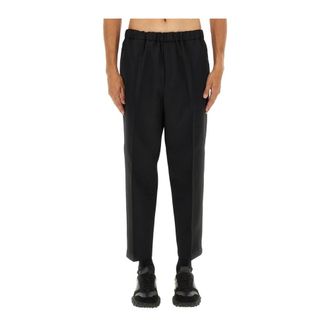 Jil Sander Weite Plissierte Hose - - Trousers - Herren - Schwarzk - M