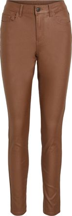 Vila Female Slim-Fit-Hose VISARAH beschichtete