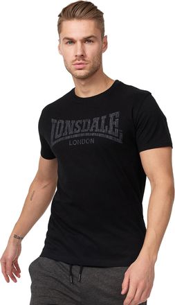 Lonsdale Herren Langarmshirt T-Shirt Tr&auml;gerhemd Logo Kai schwarz (Schwarz) XXX-Large