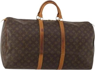 Louis Vuitton Sac Boston Keepall 55 doccasion - Femme - Pre-owned - Brun - Taille: ONE Size