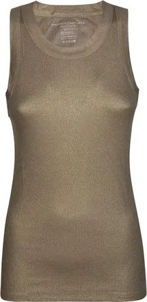 Majestic Filatures Femme, Tops, Beige, Taille: 44 FR Canotta Lurex