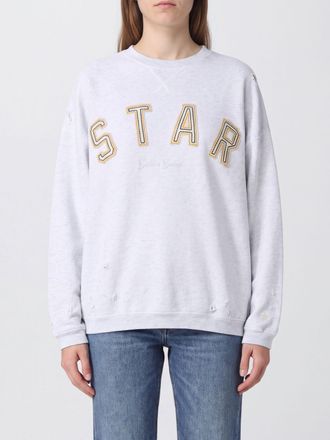 Golden Goose Sweatshirt oversize en coton avec logo contrastant et &eacute;paules tombantes