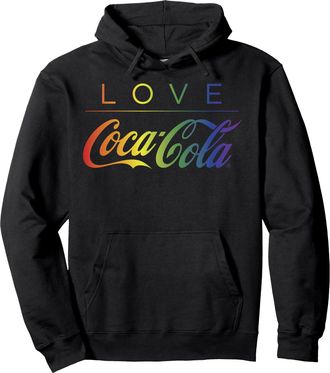 Coca Cola Ware Pride Love Rainbow Gradient Logo Pullover Hoodie