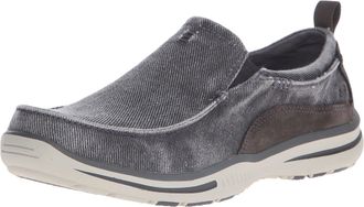 Skechers Herren Elected Drigo Slipper, Braun, 48.5 EU X-Weit