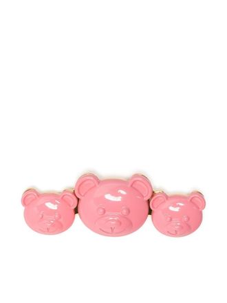 Moschino broche &agrave; design dourson - Rose