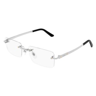 Cartier CT0511O Brushed Titanium Sunglasses - Silver