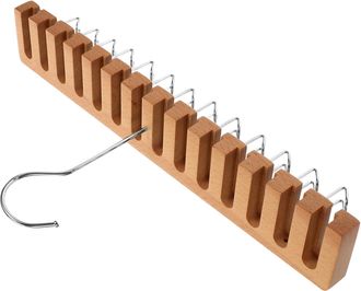 BESPORTBLE Holz G&uuml;rtelhalter Wandmontage f&uuml;r Kleiderschrank Platzsparend Multifunktional G&uuml;rtel und Schal Organizer M&auml;nner und Frauen Ordentlich Aufbewahrung