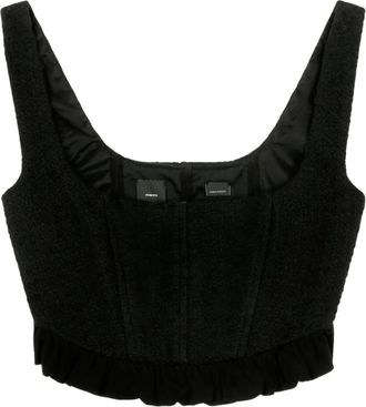 Pinko Pinko, Femme, Tops, Noir, Taille: 40 FR Top Nero