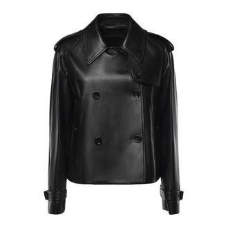 Burberry Leather Jackets - - Jackets - Damen - Schwarzk - 2XS