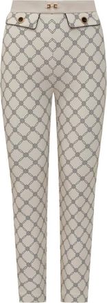 Elisabetta Franchi Femme, Pantalons, Beige, Taille: 42 FR Pas7151E2 Skinny Pantalons