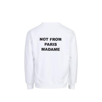 Dr&ocirc;le de Monsieur Sweatshirt Slogan en coton molleton