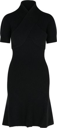 Patou Knielanges Kleid - Schwarz