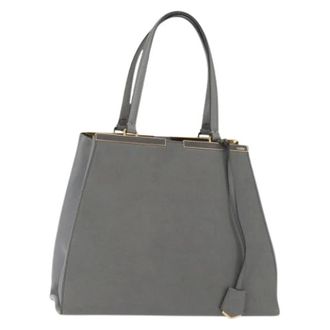 Fendi Sac &agrave; main en cuir Pre-owned - Femme - Pre-owned - Gris - Taille: ONE Size