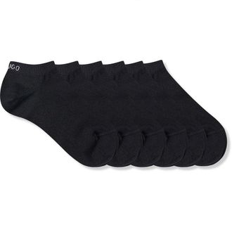 HUGO BOSS Damen 6p Uni Cc W Sneakersocken, Black1, 39-42 EU
