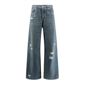 Dior Homme, Jeans, Bleu, Taille: W30 Jean effet destroyed en denim