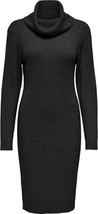 Only Damen Onlnellie Ls Rollneck Dress at KNT, Black, XL