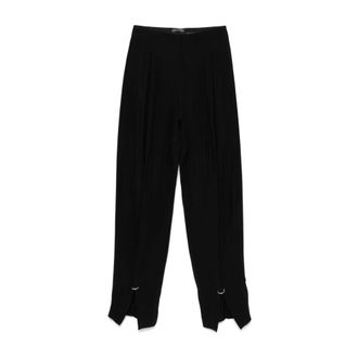 MUGLER Straight-Hose mit Falten - - Trousers - Damen - Schwarzk - S