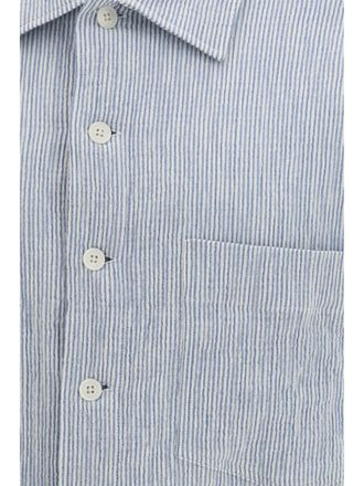 Sunflower Mens Short-Sleeved Shirt Adam Blue Cotton