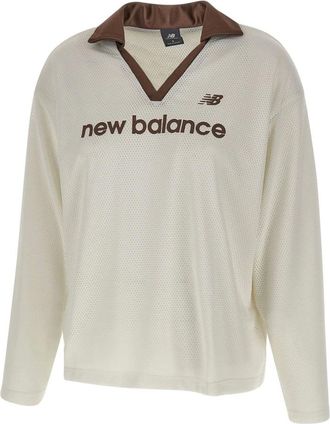 New Balance Femme, Tops, Blanc, Taille: 36 FR Long Sleeve Hauts