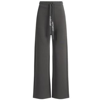 Max Mara Smmbali Weite Jersey Hose - - Trousers - Damen - Grau - S