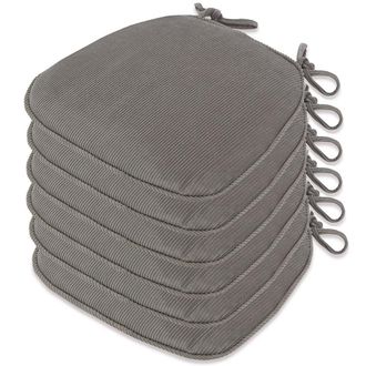 Generic 2/4/6/8 Packungen Esszimmerstuhlkissen, rutschfeste K&uuml;chenstuhlpolster, Sitzkissenpolster Mit Maschinenwaschbarem Bezug