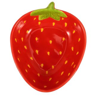 Cabilock Keramik Erdbeerschale 3.8 Zoll Kleine Dessertschale Mit Erdbeermotiv Vielseitige Obstschale F&uuml;r K&uuml;che Und Haushalt Charmante M&uuml;slisch&uuml;ssel F&uuml;r S&uuml;&szlig;spei