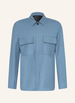 Lardini Lardini Flanell-Overjacket blau