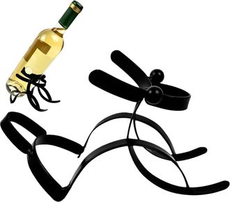 Generic Flaschenhalter, Flaschenhalter aus Metall, Design Abstrakter Hund | Weinst&auml;nder - f&uuml;r Haus, K&uuml;che, Esszimmer, Bar, Speisekammer, Party, Empfang