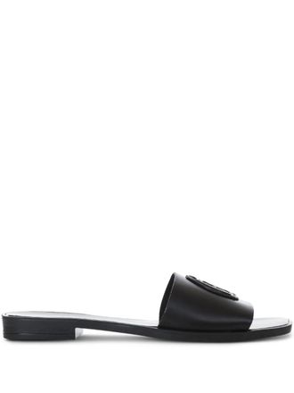 Just Cavalli chaussons en cuir - Noir