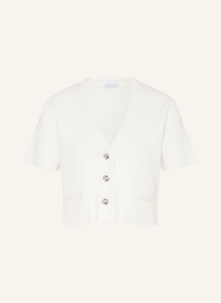 Mrs & Hugs Mrs & Hugs Cropped-Strickjacke weiss