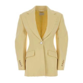 Givenchy Cocoon-Jacke mit einfachem Knopfverschluss - - Jackets - Damen - Gelb - XS