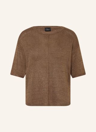 s.Oliver Black Label S.Oliver Black Label Strickshirt Mit Glitzergarn braun
