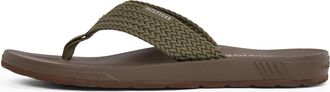 Tommy Hilfiger Herren Flip Flops Molded Web Beach Geflochtener Riemen, Grün (Army Green), 46