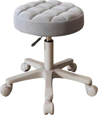 Generic Verstellbarer Drehstuhl mit Rollen, ergonomischer Schmink- und Friseurhocker f&uuml;r M&auml;dchen und Teenager, stilvoller Schminkstuhl f&uuml;r Schlafzimmer, Wohnz