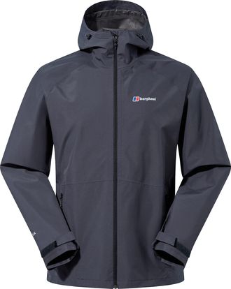 Berghaus Herren Paclite 2.0 Gore-Tex Wasserdichte Shell Jacke, leichter, strapazierfähiger, stylischer Mantel, Grau, XS