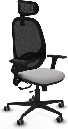 Piqueras y Crespo Cilanco Schutzstuhl mit 3D-Armen, h&ouml;henverstellbarer Lendenwirbelst&uuml;tze und h&ouml;henverstellbarem Kopfteil und Neigungsverstellung, ausgestattet mit Sync