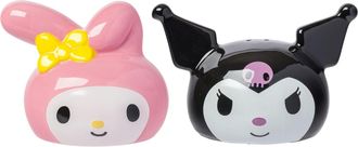 Silver Buffalo Sanrio Salz- und Pfefferstreuer-Set Hello Kitty und Freunde, My Melody und Kuromi, 3D-Keramik