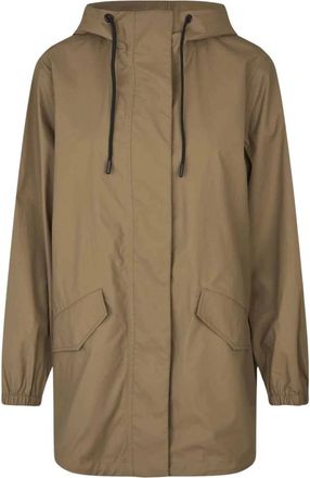 Masai Femme, Vestes, Brun, Taille: 42 FR Long Sleeve Rain Jacket