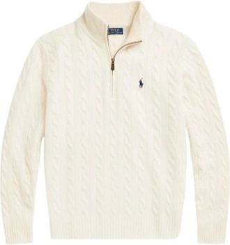 Polo Ralph Lauren Homme, Pulls, Beige, Taille: L Pull à demi-zip