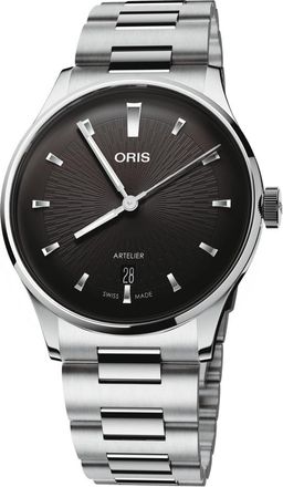 Oris Artelier Date 38mm Automatik Edelstahl Schwarz Herrenuhr 01 733 7810 4054-07 8 20 20