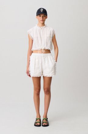 Claudie Pierlot Kurze Spitzen-Shorts