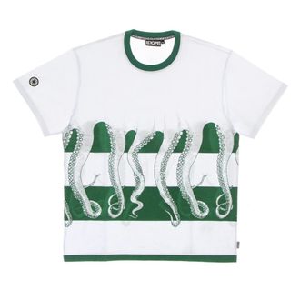 Octopus Octopus Logo Fullback Tee White T-Shirt - - Tops - Herren - Wei&szlig; - XL