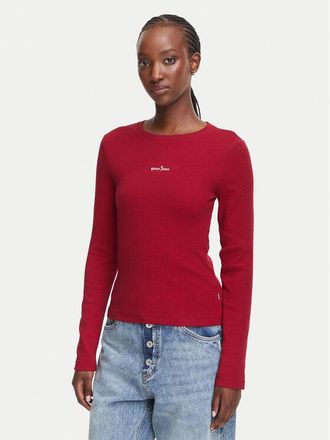 Guess Bluse W6YP14 K3821 Dunkelrot Slim Fit