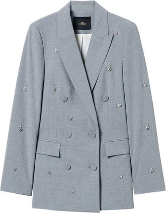 Twin-Set Besticktes Sakko - Grau