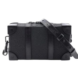 Louis Vuitton unisex, Pre-owned, Noir, Taille: ONE Size Pre-owned Soft Trunk Wallet Leather Shoulder Bag M80224