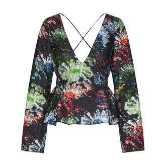Stine Goya Blumiger Peplum-Top - - Blouses & Shirts - Damen - Mehrfarbig - XS