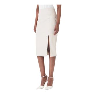Rinascimento Femme, Jupes, Beige, Taille: 40 FR Gonna ecopelle